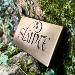 Irish Heritage Gaelic Bronze Sláinte Plaque - Etsy