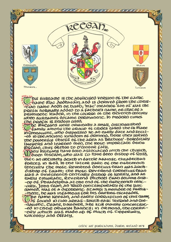 Irish Family Crest Symbols