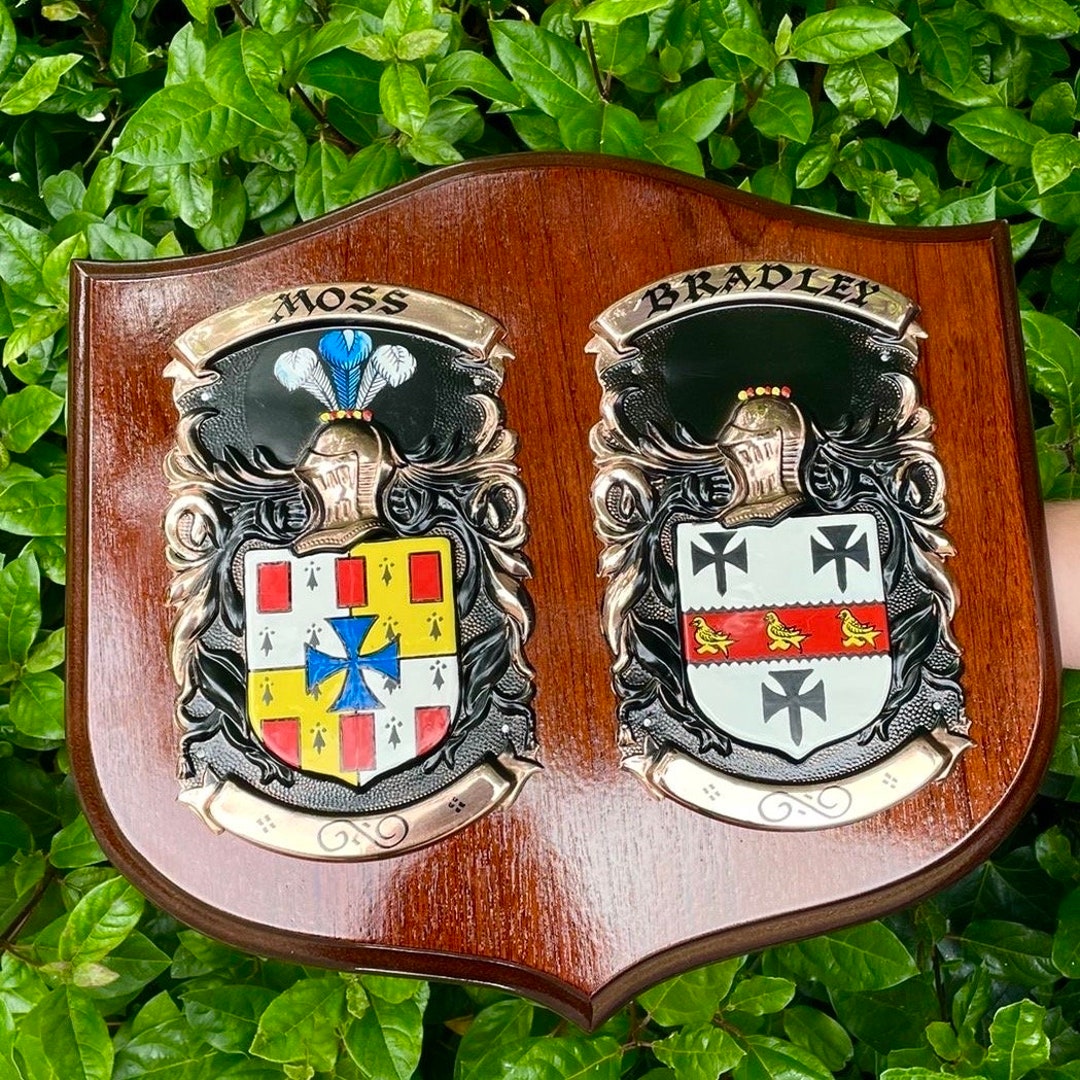 Coat of Arms Wall Plaque Heraldic Shield - Super Large (16” X 14”) - Etsy