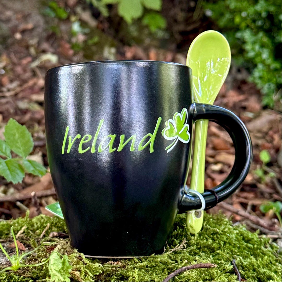 Ireland Mug With Spoon, Ireland Gift, Irish Tea, Irish Souvenir ...