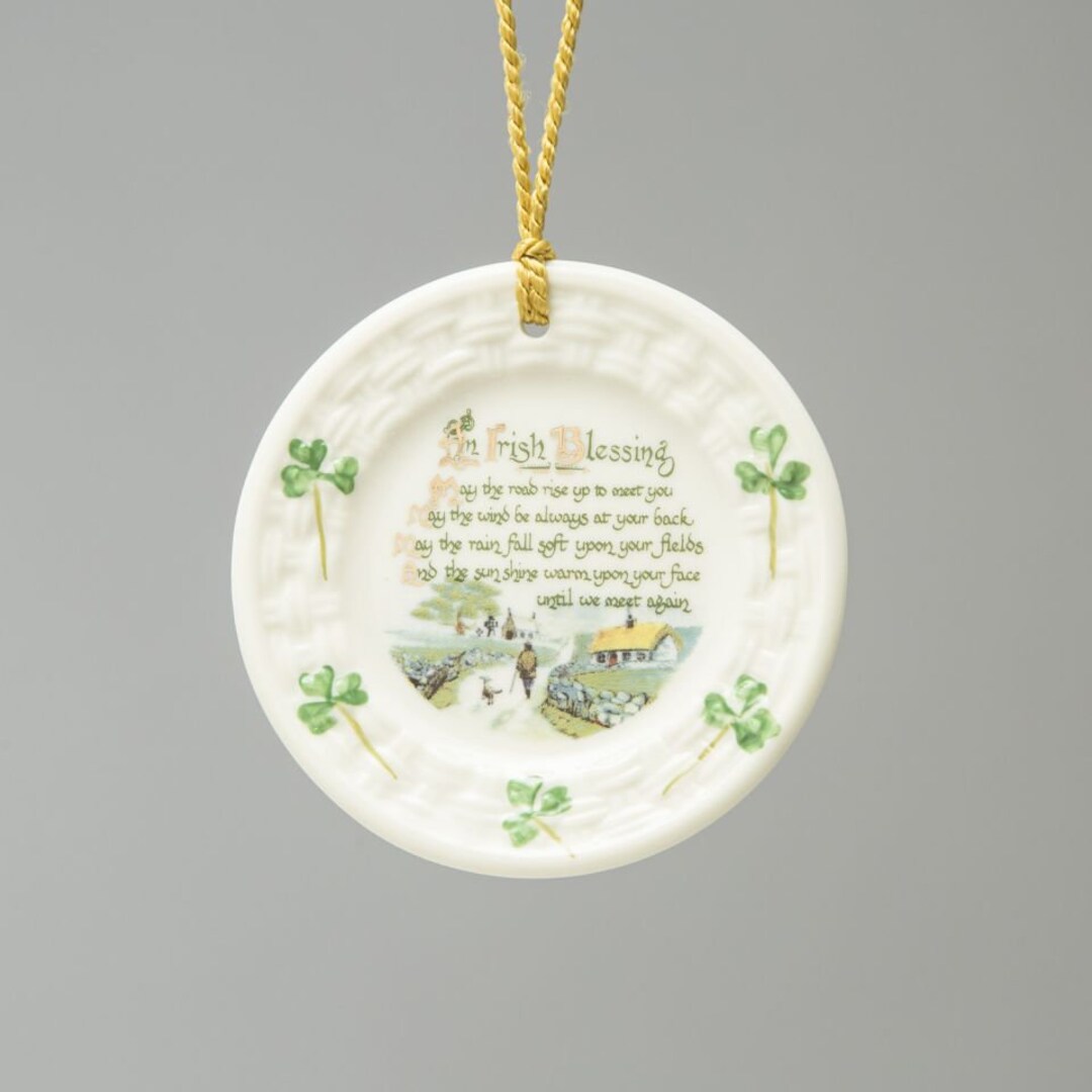 Belleek Irish Blessing Ornament - Etsy