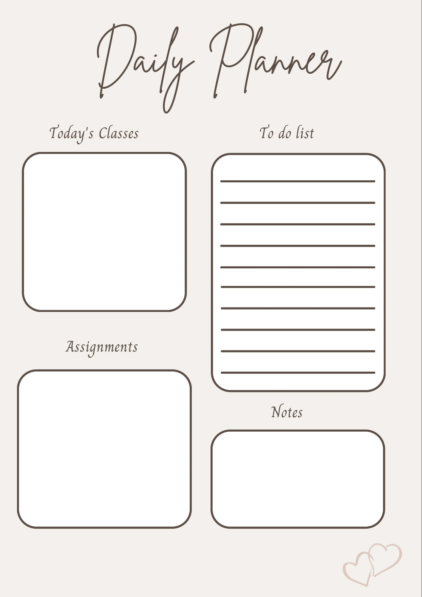 University Planner - Etsy