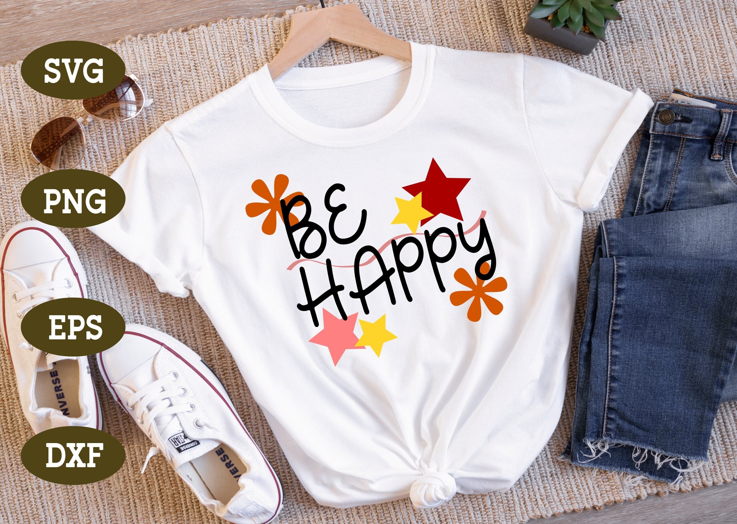 Be Happy SVG, Happy SVG, Positivity SVG - Etsy Australia