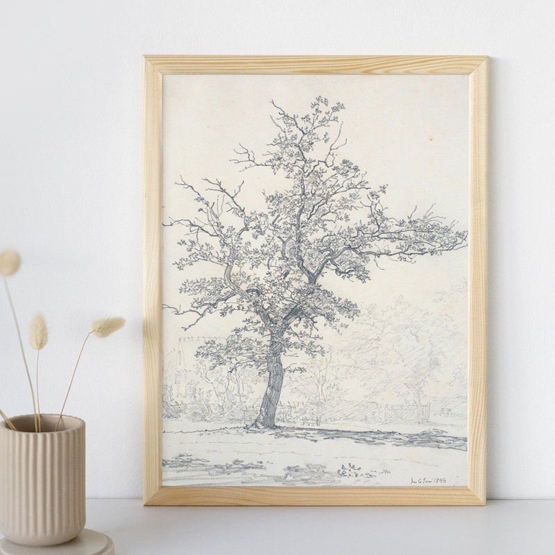Tree Drawing - Etsy