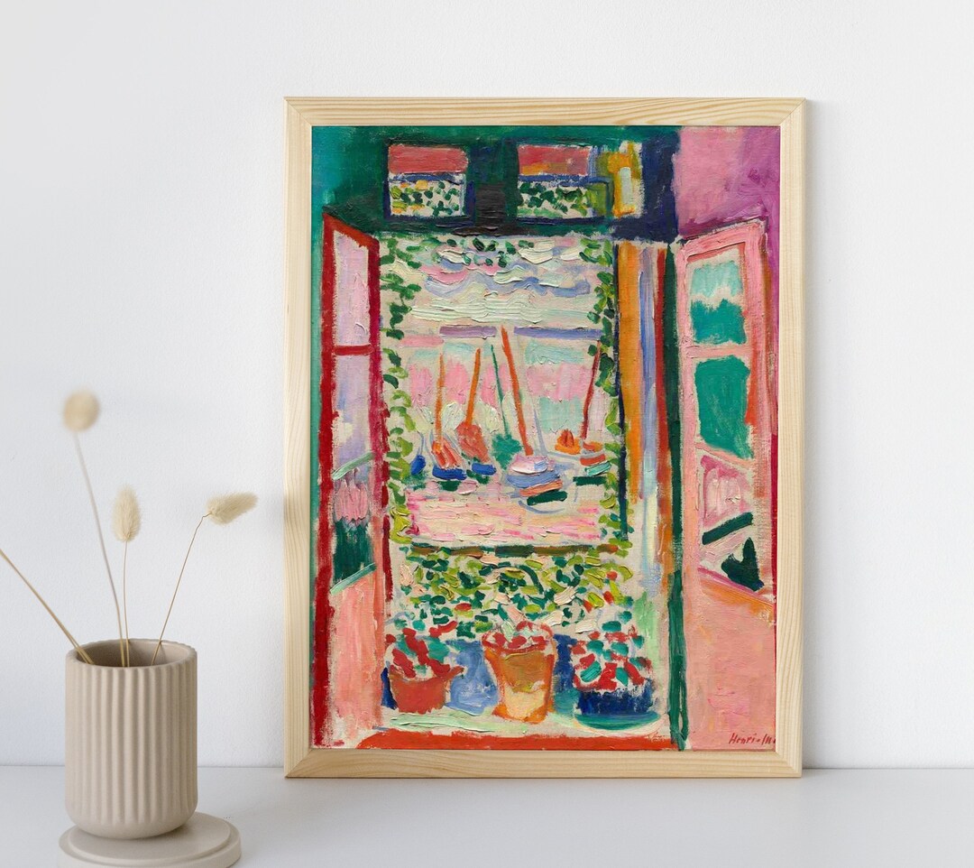 Open Window Henri Matisse Wall Art Print, Fauvism Fine Art, Modern ...