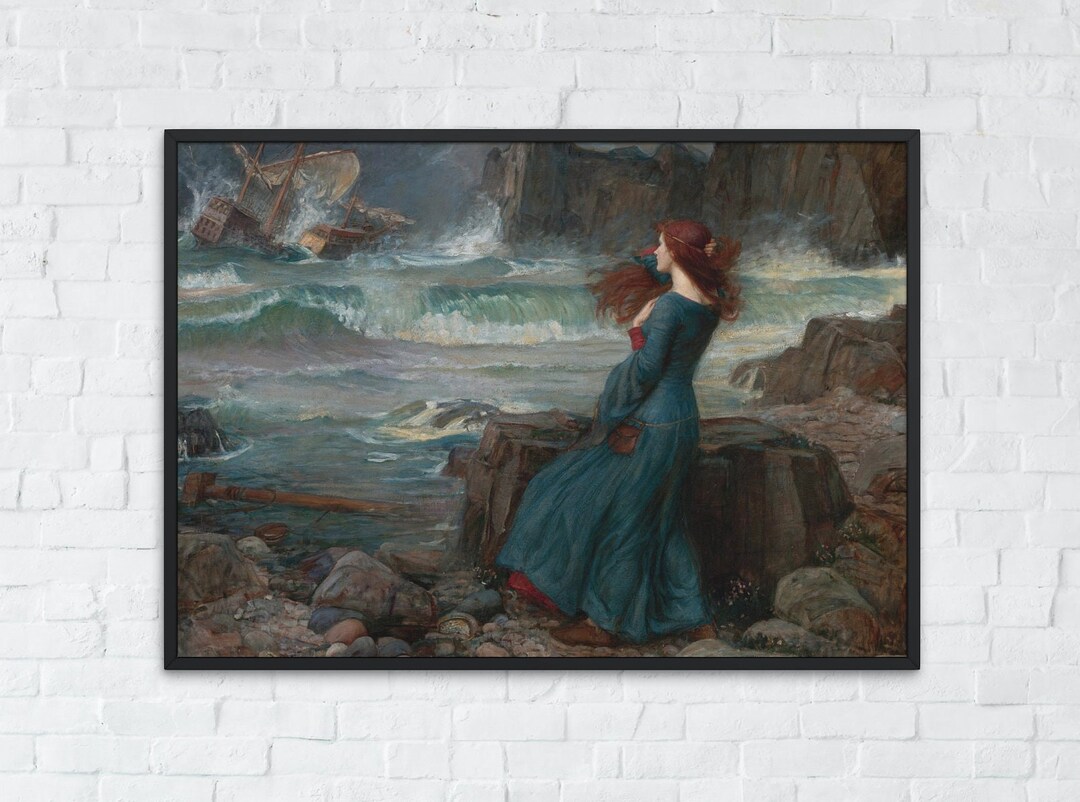 Miranda the Tempest Painting, John William Waterhouse, Printable Wall ...