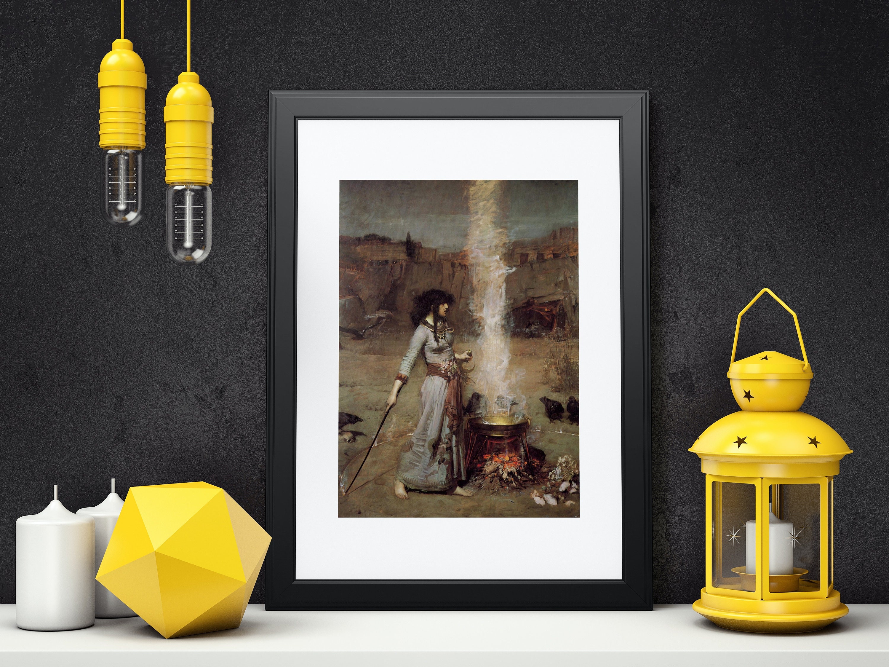 Magic Circle John William Waterhouse Printable Wall Art - Etsy