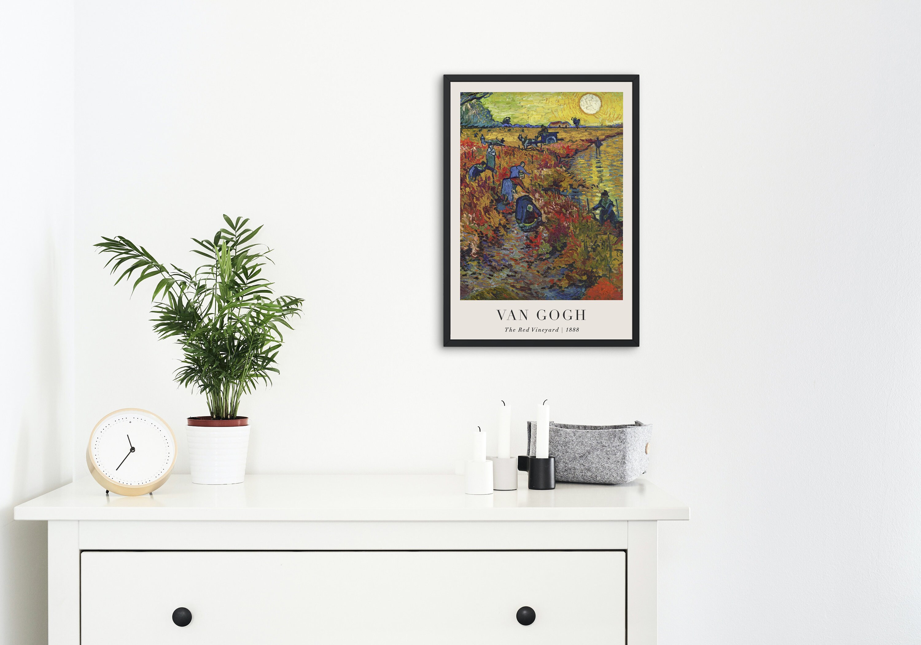 The Red Vineyard Painting, Vincent Van Gogh Print, Printable ...
