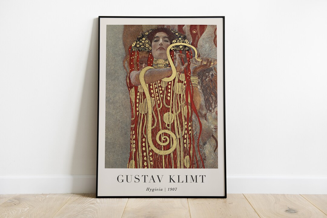 Hygieia Painting With Text, Gustav Klimt, University of Vienna ...