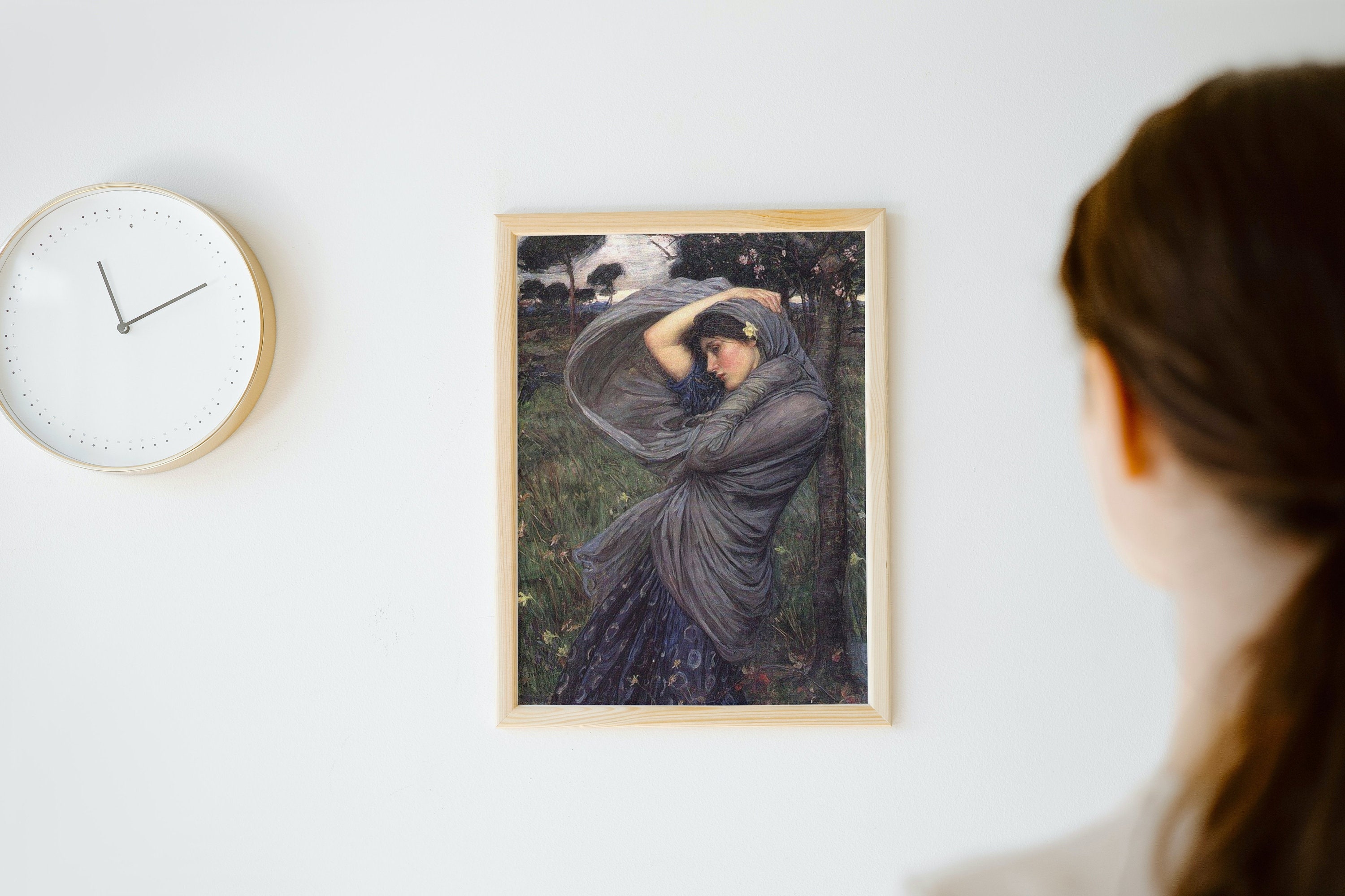 Boreas, John William Waterhouse Printable Wall Art, Famous Portrait ...