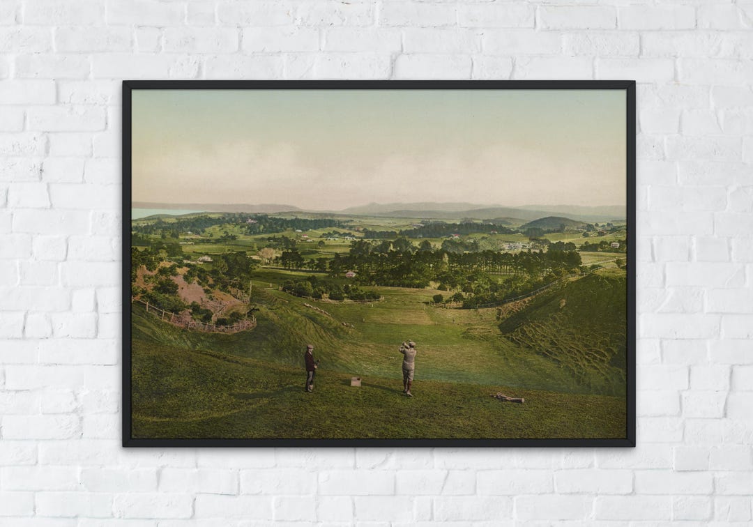 Vintage Golf Course Printable Art, Golf Landscape Art Print, Golf Fan ...