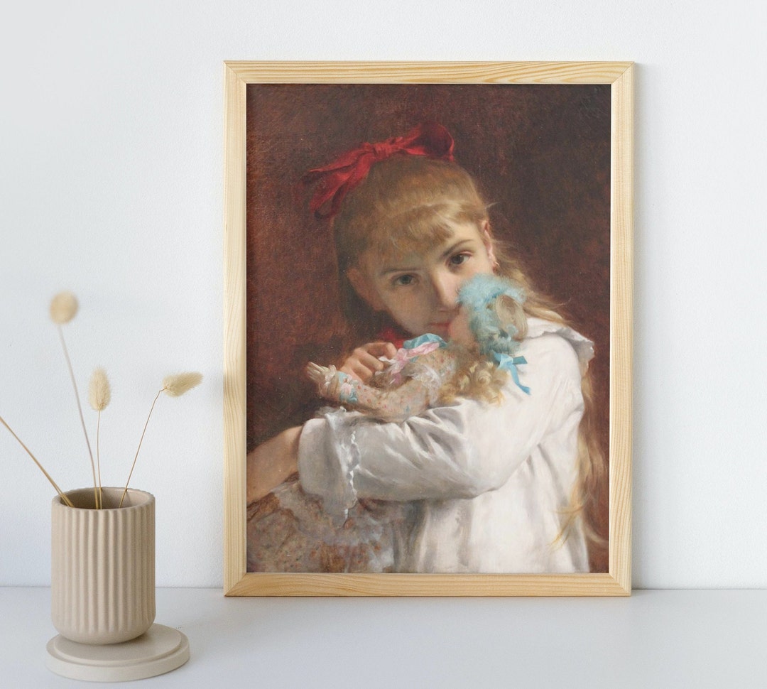 A New Doll Painting, Pierre Auguste Cot, Printable Wall Art Decor ...