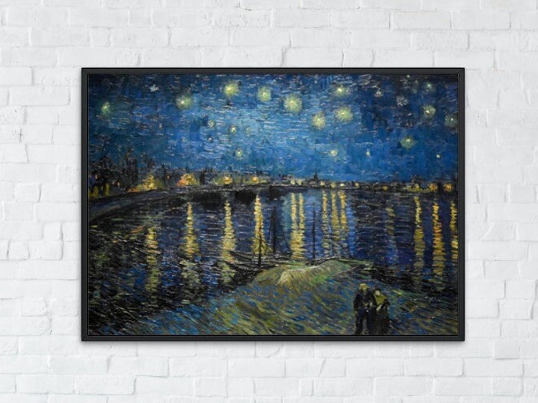 Starry Night Over the Rhone Painting Vincent Van Gogh, Printable Wall ...