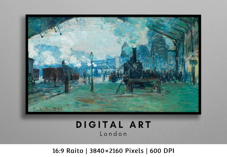 Set of 50 Monet Art Collection for the Samsung Frame TV 4K, Famous ...