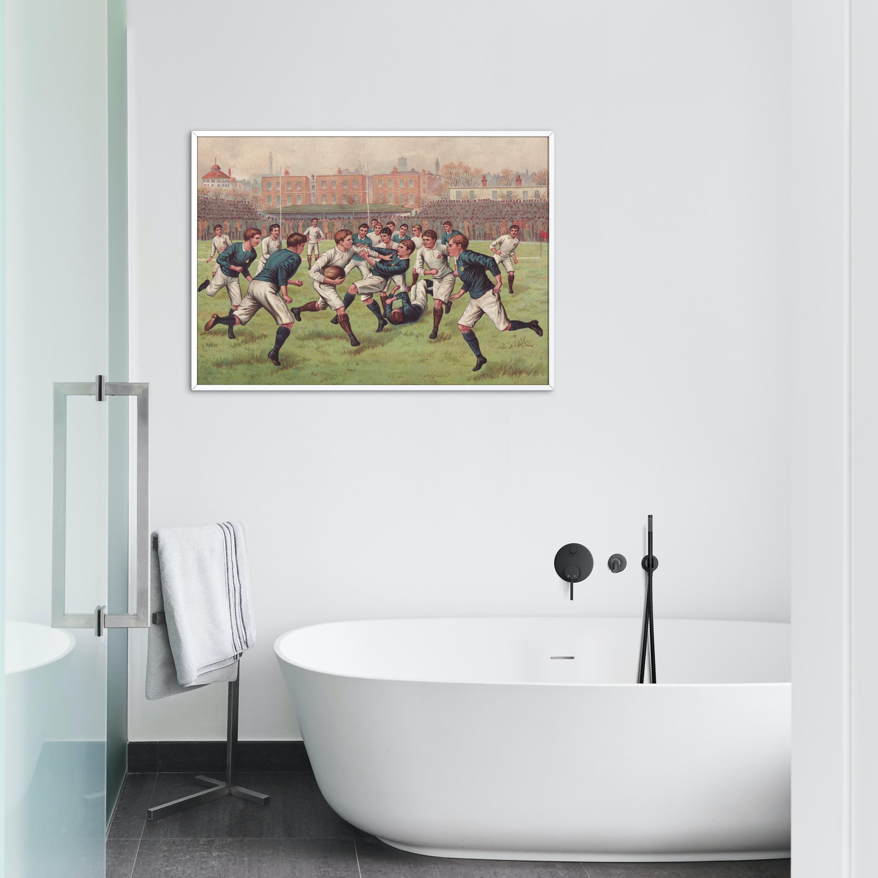 Vintage Football Poster Printable, Classic Sports Wall Art, Football ...
