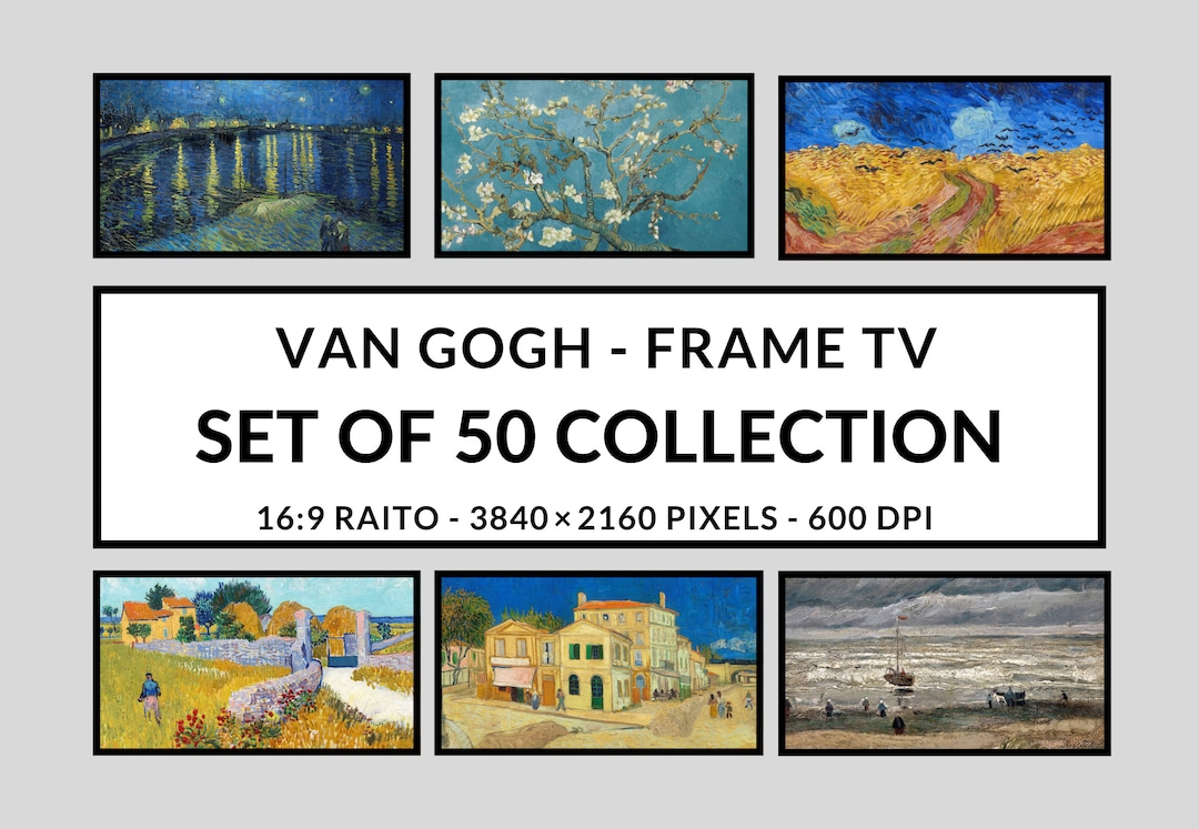 Set of 50 Van Gogh Art Collection for the Samsung Frame TV 4K, Famous ...