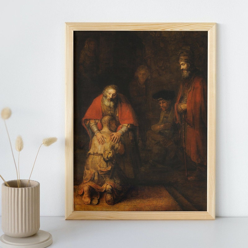 Rembrandt Black Art - Etsy