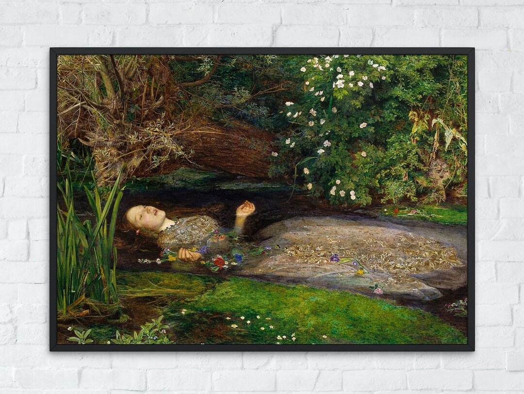 Ophelia Painting, Sir John Everett Millais, Printable Wall Art Decor ...