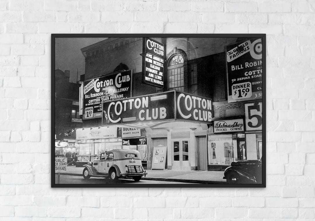 Cotton Club Harlem Print, Black and White 1920s Photo, Vintage New York ...