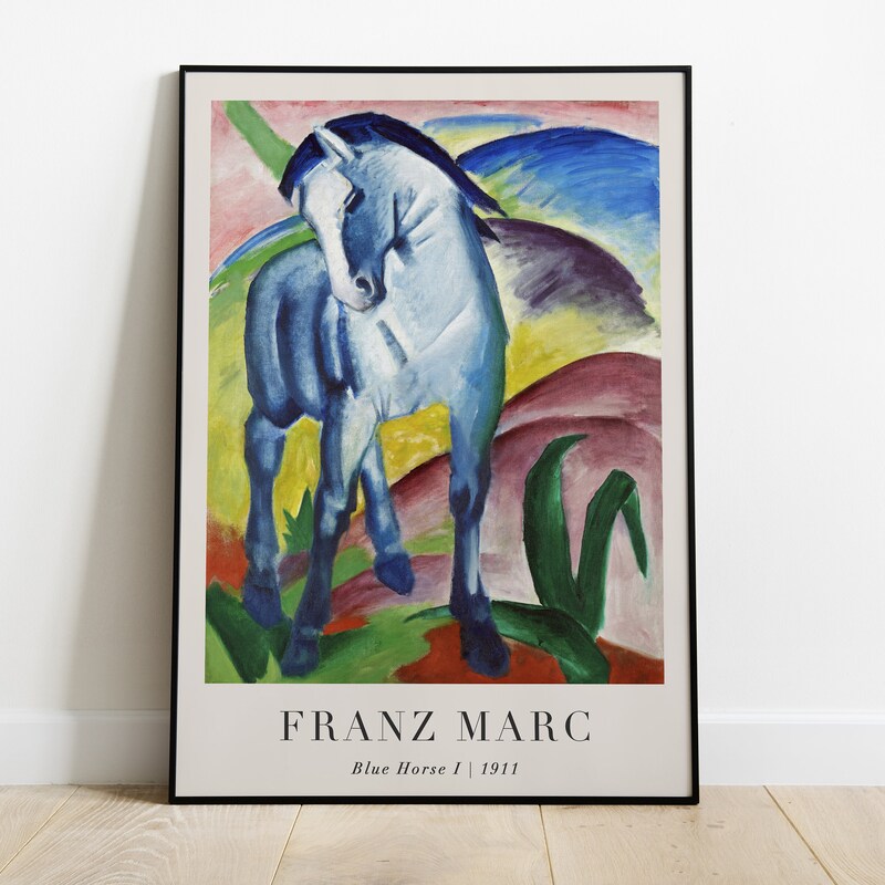 Blue Horses Franz Marc - Etsy