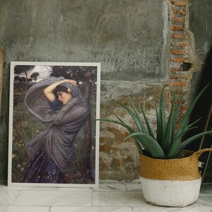 Boreas, John William Waterhouse Printable Wall Art, Famous Portrait ...