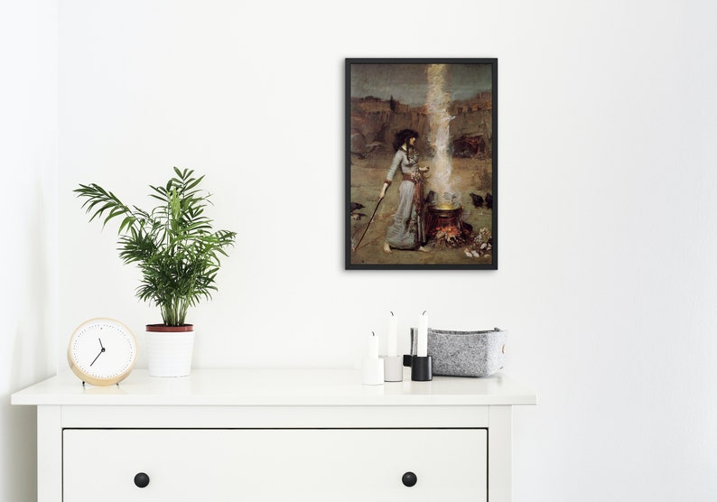 Magic Circle John William Waterhouse Printable Wall Art - Etsy