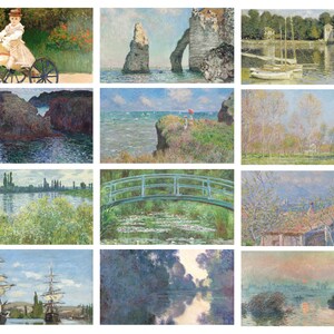 Set of 50 Monet Art Collection for the Samsung Frame TV 4K, Famous ...
