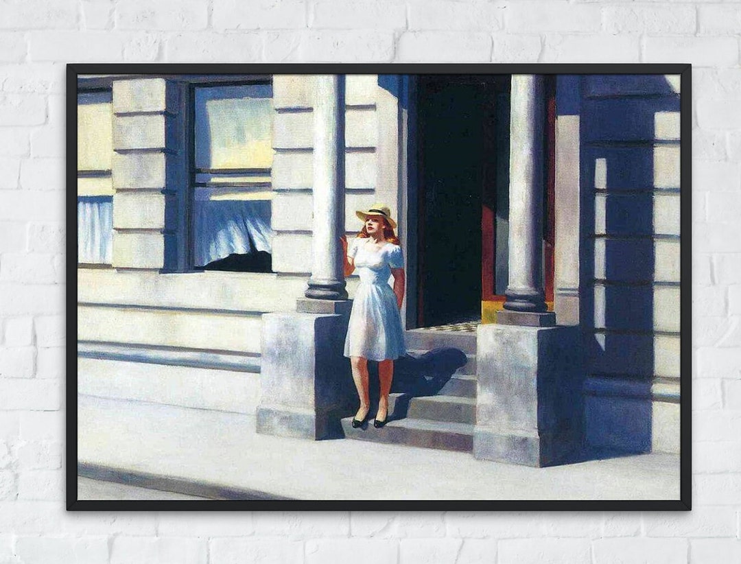Summertime Woman Painting, Edward Hopper, Printable Wall Art Decor ...