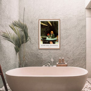 Automat Painting With Text, Edward Hopper, Printable Neoclassicism Wall ...