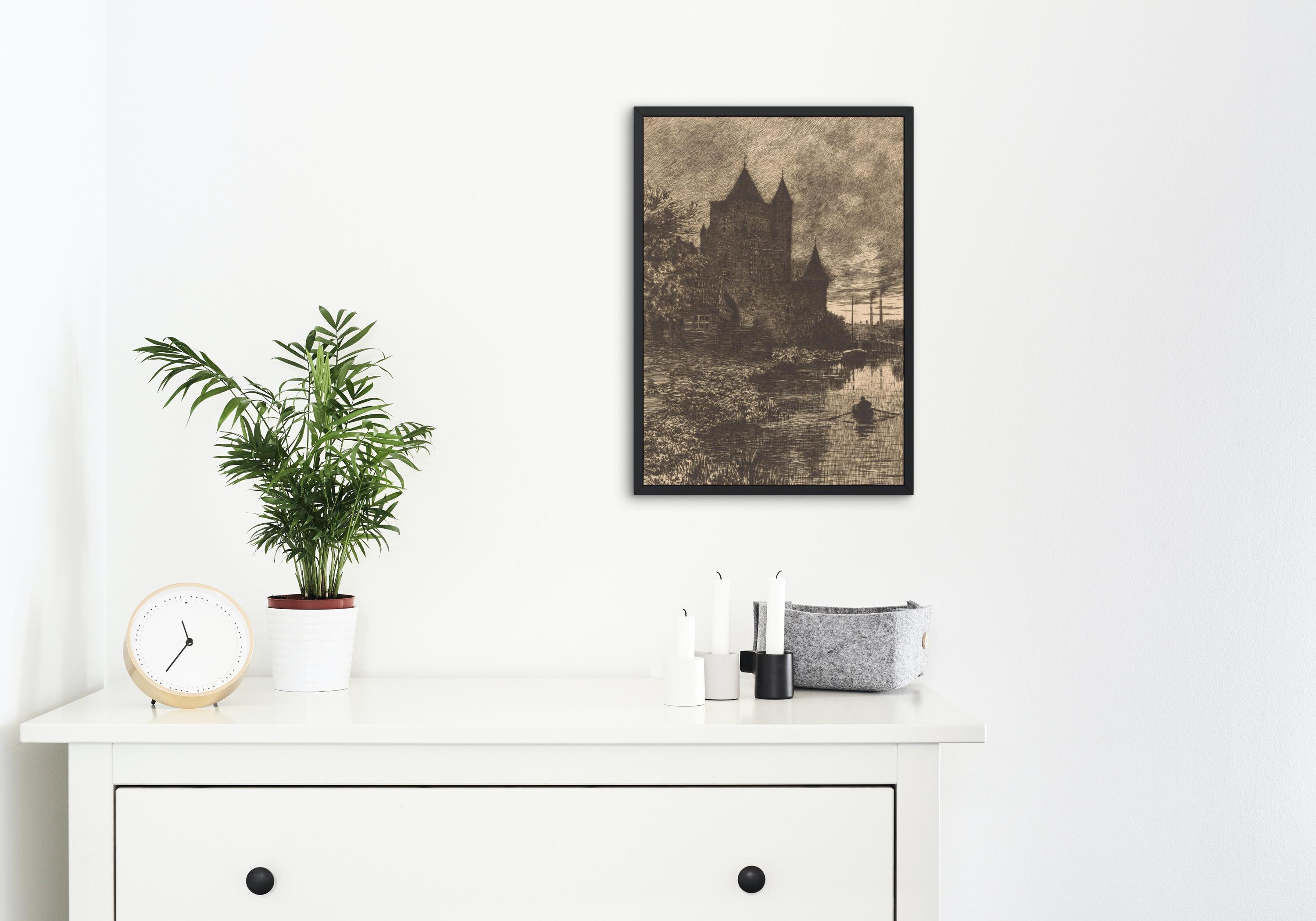 Moody Gothic Printable, Dark Academia Wall Art, Vintage Castle Art ...
