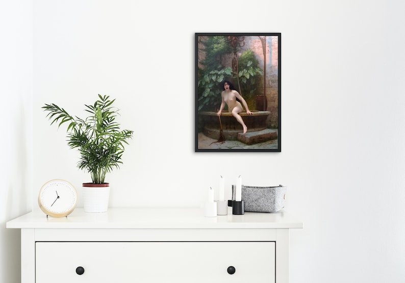 Truth Coming Out of Her Well Painting, Jean-leon Gerome, Printable Wall ...