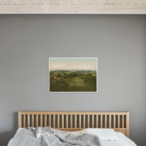 Vintage Golf Course Printable Art, Golf Landscape Art Print, Golf Fan ...