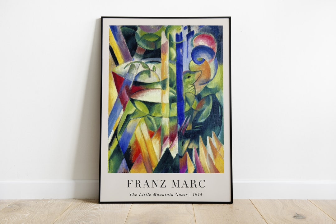 Franz Marc Print, the Little Mountain Goats, Printable Wall Art, Famous ...