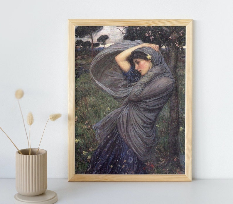 Boreas John William Waterhouse Printable Wall Art Famous - Etsy