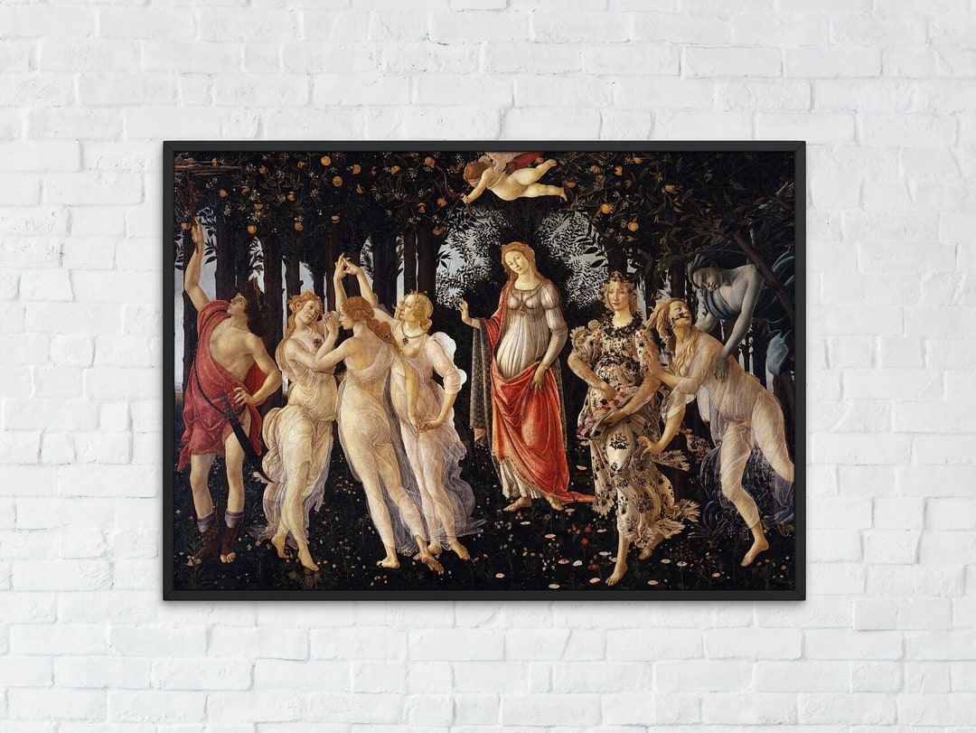 Primavera Painting, Allegory of Spring Sandro Botticelli, Printable Wall Art Decor Famous ...