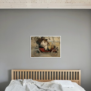 Ramon Casas and Pere Romeu in an Automobile Painting - Etsy