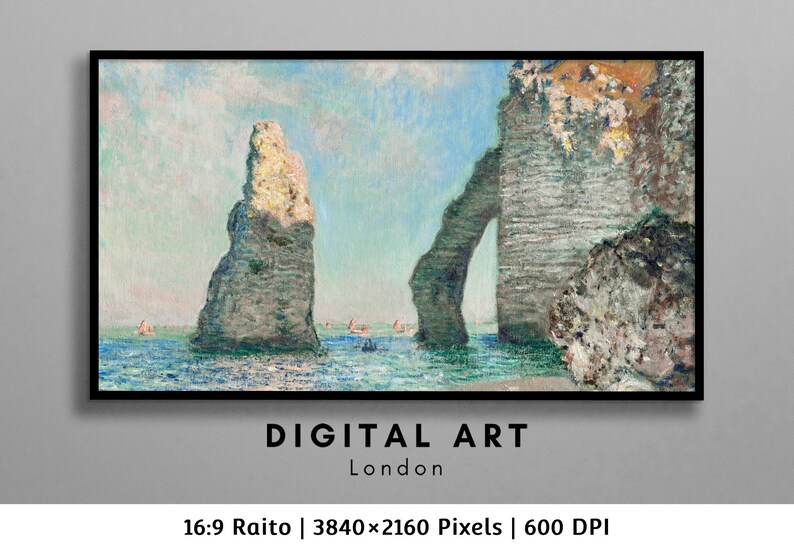 Set of 50 Monet Art Collection for the Samsung Frame TV 4K, Famous ...