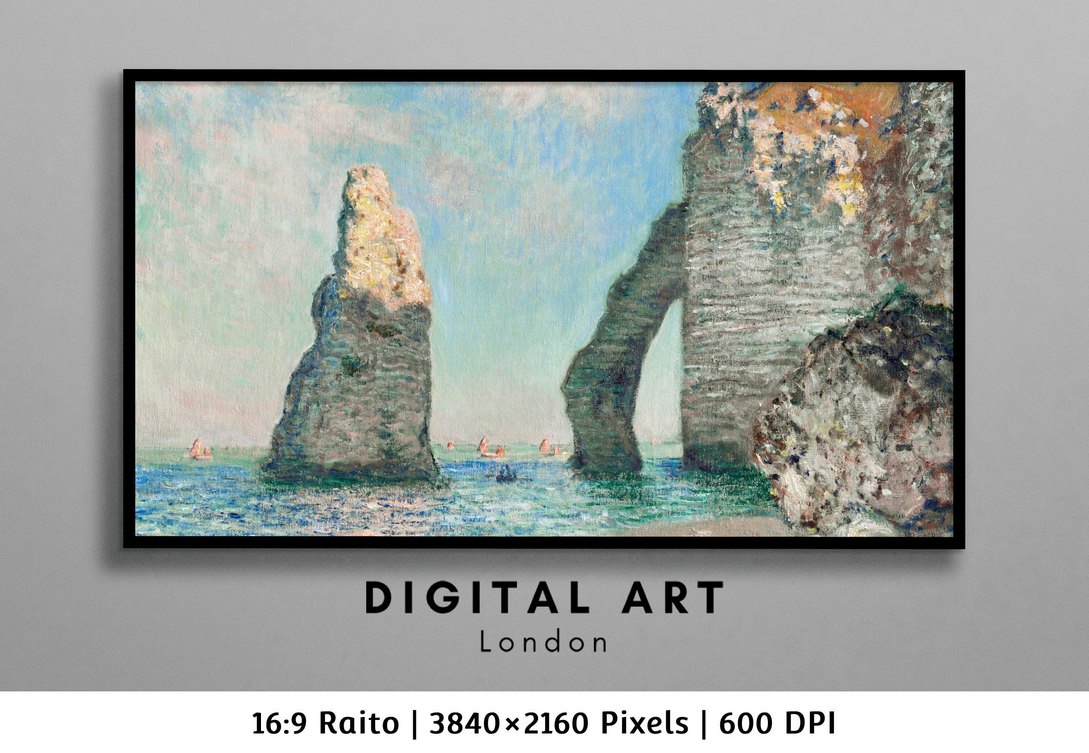 Set of 50 Monet Art Collection for the Samsung Frame TV 4K, Famous ...