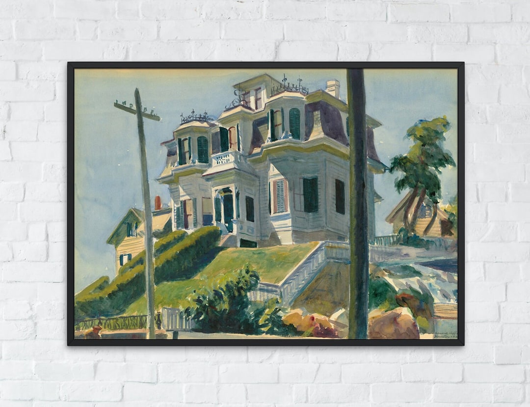 Haskell's House Gemälde, Edward Hopper, berühmte Landschaft, abstrakte ...