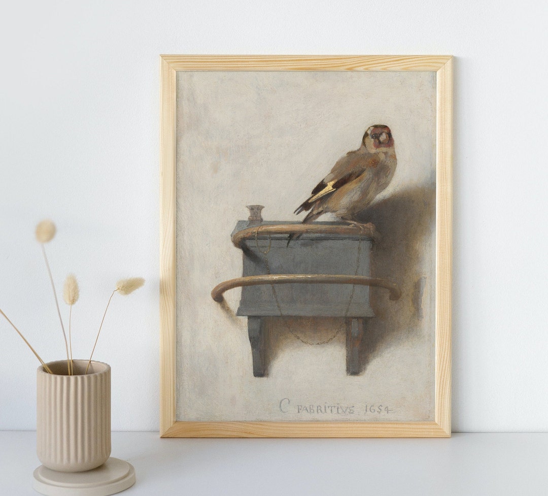 The Goldfinch Painting, Carel Fabritius, Bird Still Life Printable Wall ...