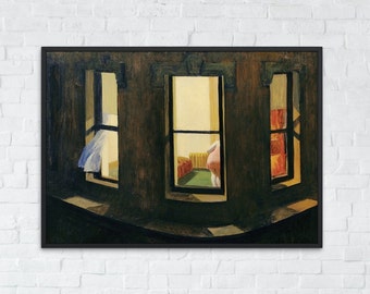 Edward Hopper Night Windows Lithography Certificate, Signed, Top Wall ...
