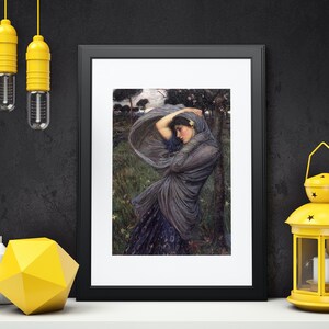 Boreas, John William Waterhouse Printable Wall Art, Famous Portrait ...