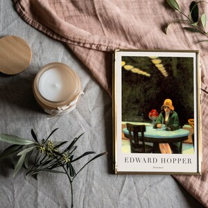 Automat Painting With Text, Edward Hopper, Printable Neoclassicism Wall ...