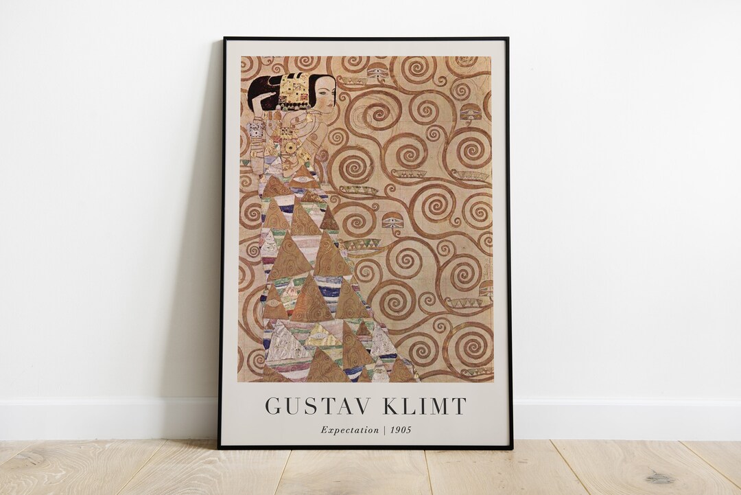 Expectation Painting With Text, Gustav Klimt, Printable Wall Art ...