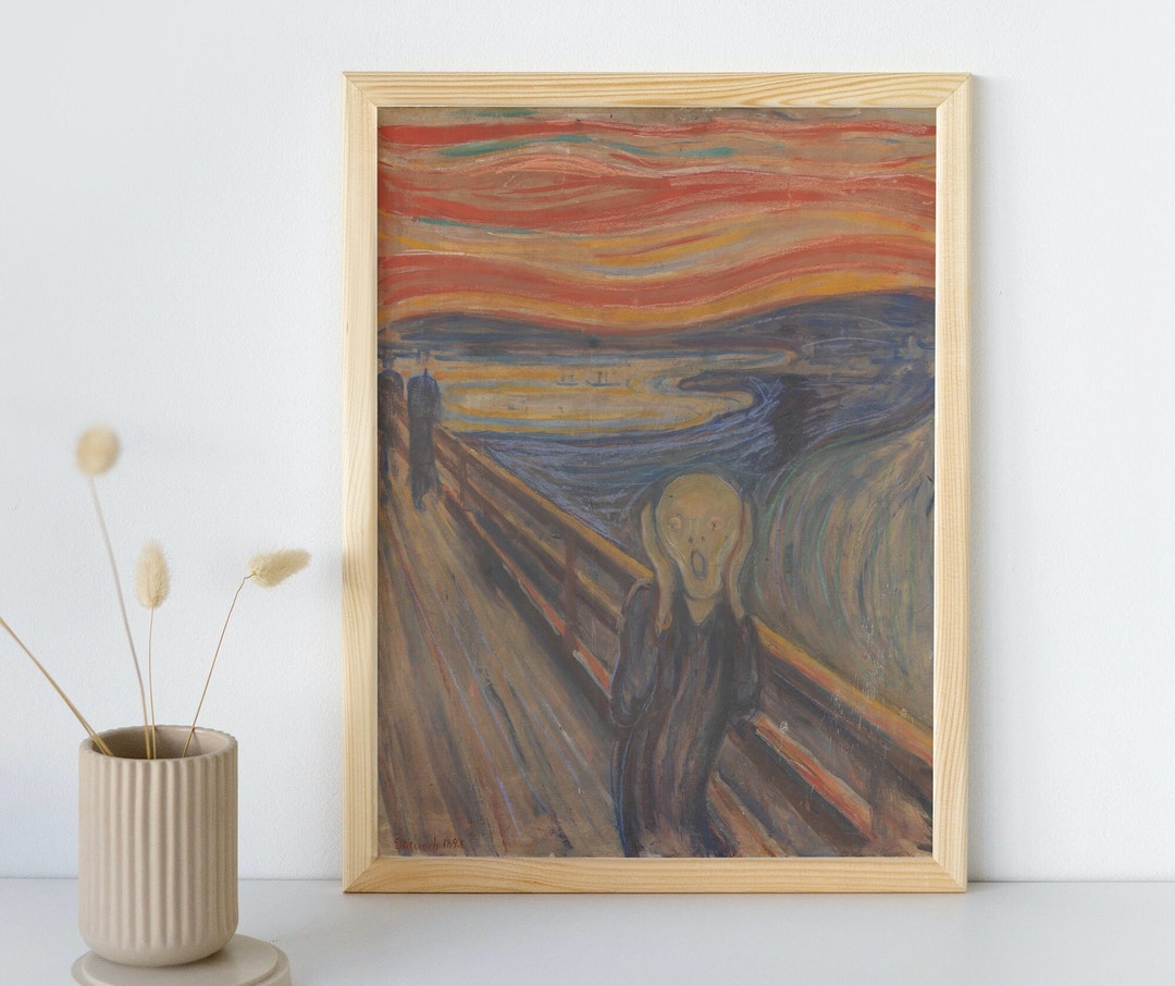 The Scream (1893) Painting, Edvard Munch, Printable Wall Art Decor ...