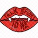 Vampire Lips Talk Spooky to Me PNG - Etsy