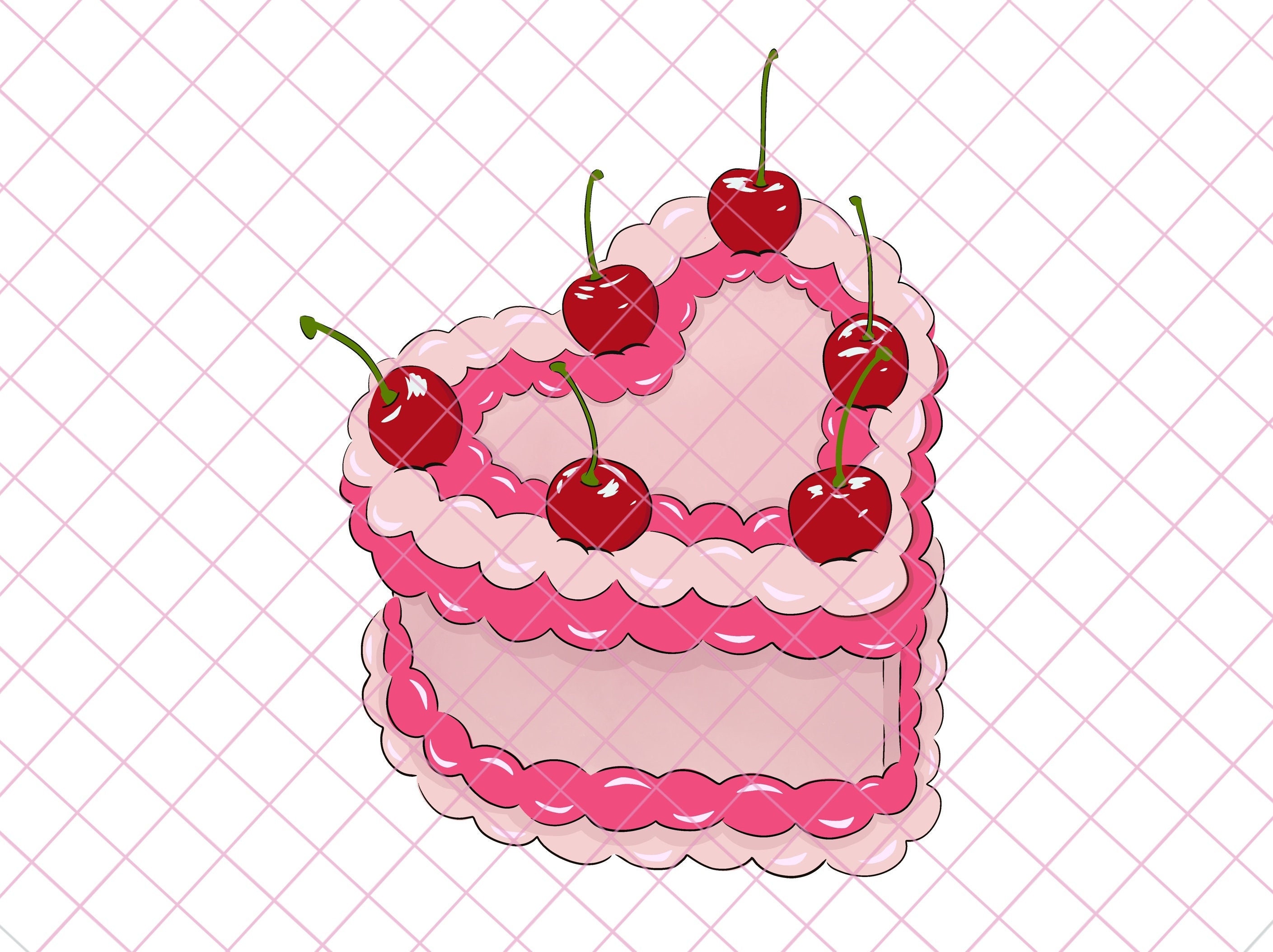 Heart Cake PNG Digital Download - Etsy