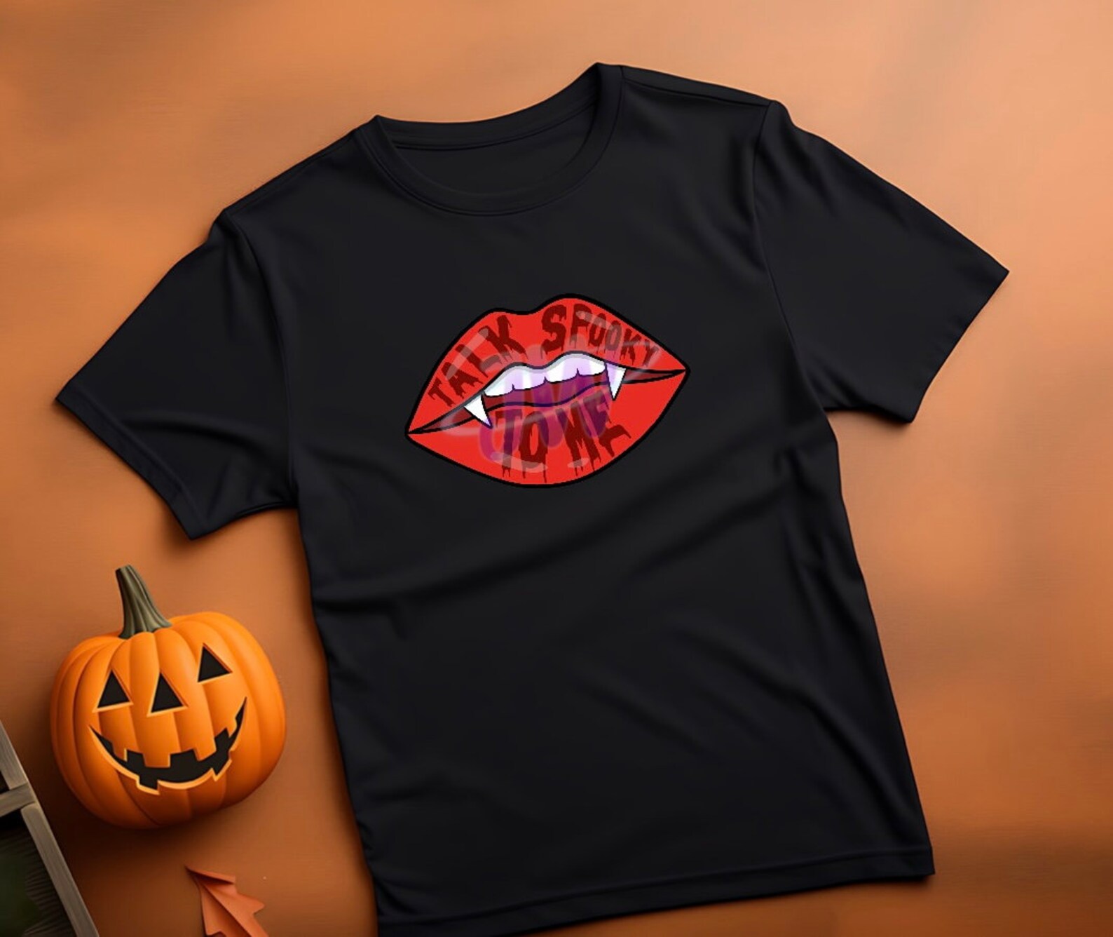 Vampire Lips Talk Spooky to Me PNG - Etsy