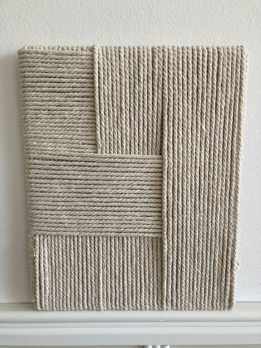 Wool Thread Wall Decor, Texture Art, Abstract, Interior Decor, Mid ...