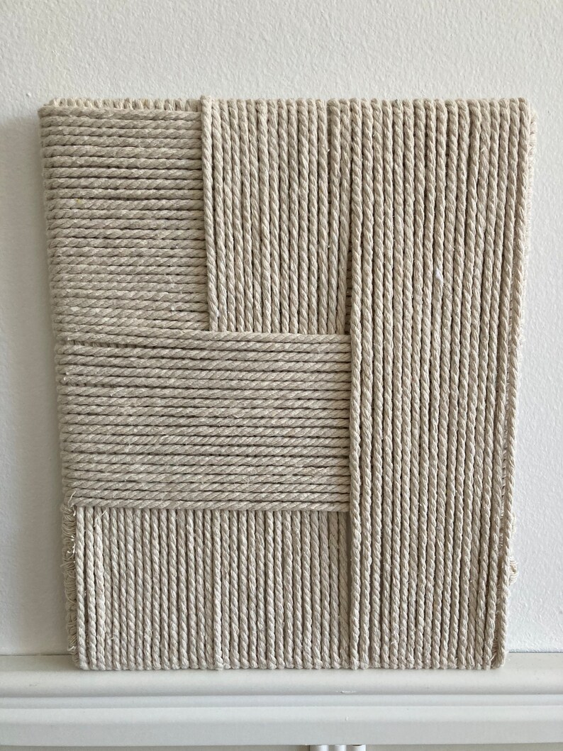 Wool Thread Wall Decor, Texture Art, Abstract, Interior Decor, Mid ...